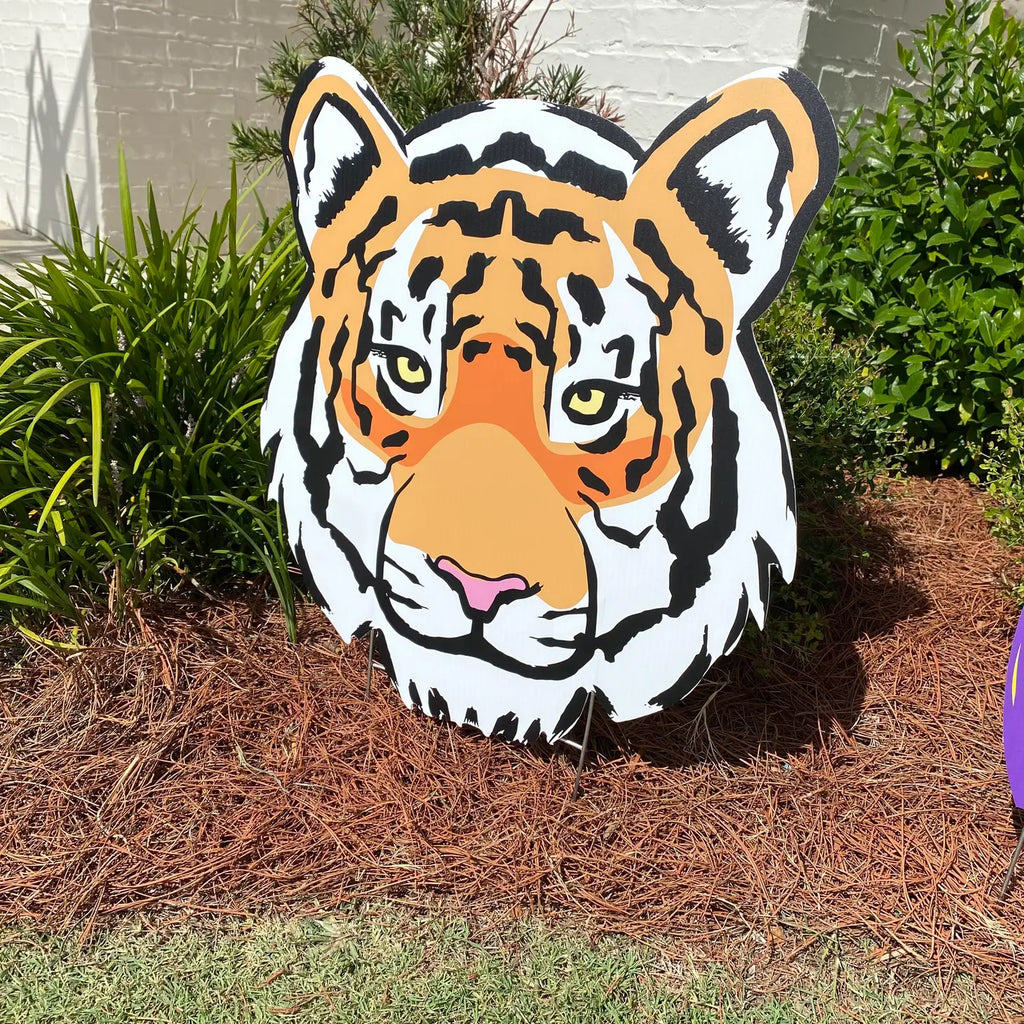 Tiger Head Yard Sign – mint.