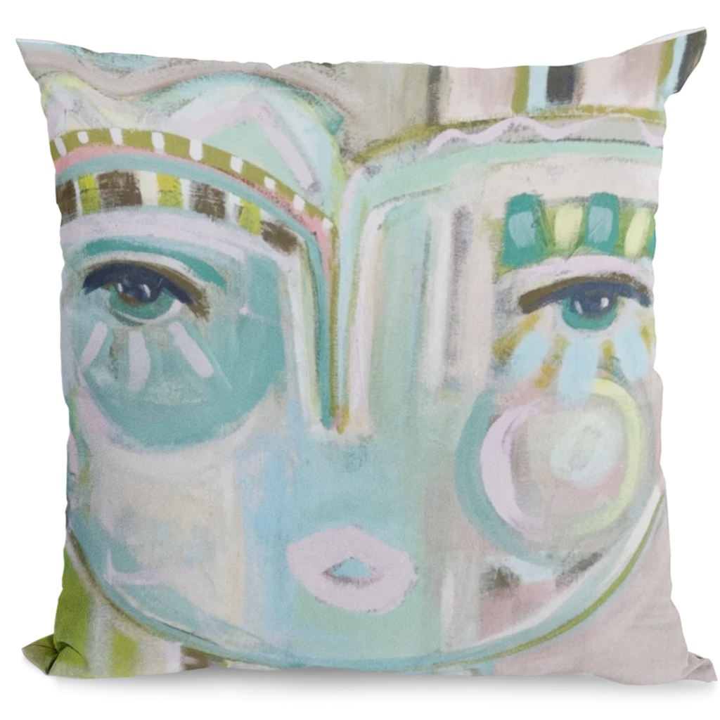 Penny Pillow 22x22 – mint.